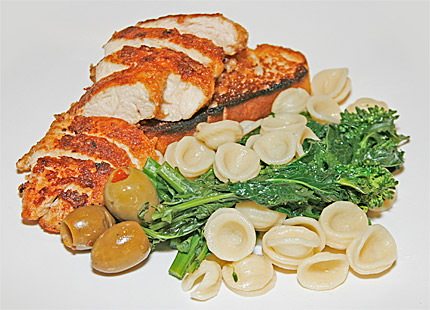 Sautéed chicken with orecchetti & broccoli rabe – Patrick Lynch